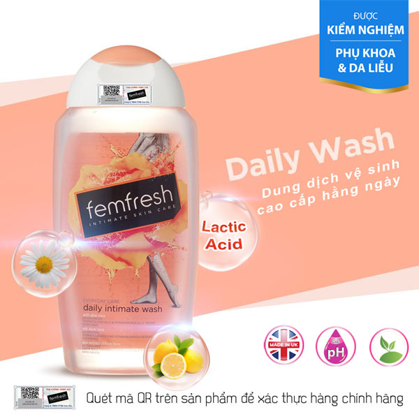 Dung dịch vệ sinh phụ nữ Femfresh chính hãng nhập khẩu từ Anh quốc